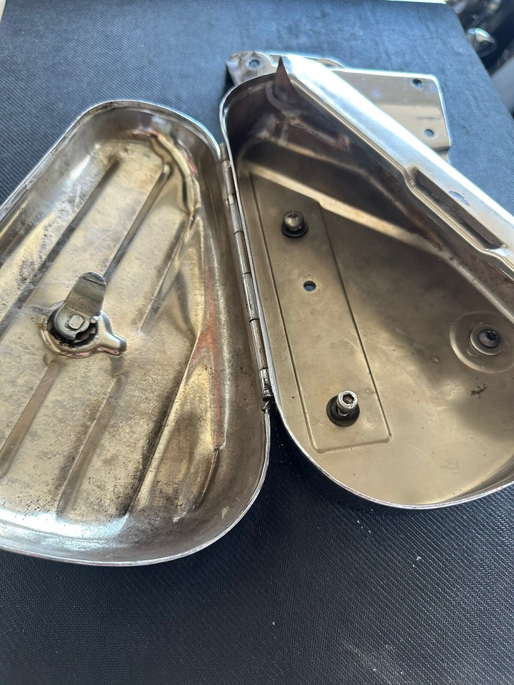 harley Davidson Softail Chrome Tool Box - (Left Side) 64207-89B w/ Keys ...