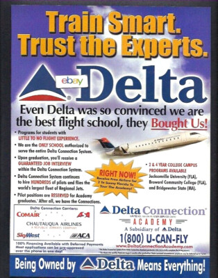 DELTA AVIATION ACADEMY FLORIDA DELTA CONNECTION CRJ JET PILOT TRAINING ...
