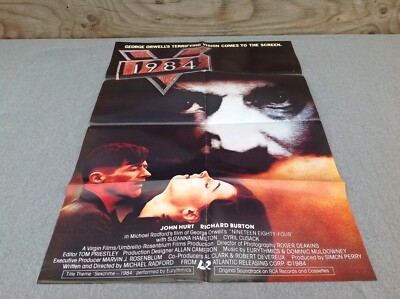 1984 George Orwell's 1984 Original Movie House Full Sheet Poster | eBay