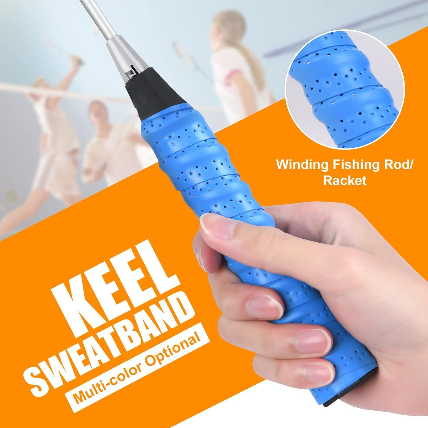 15PCS Multi coloured Grip Badminton, Tennis Racket Grip Tape ...