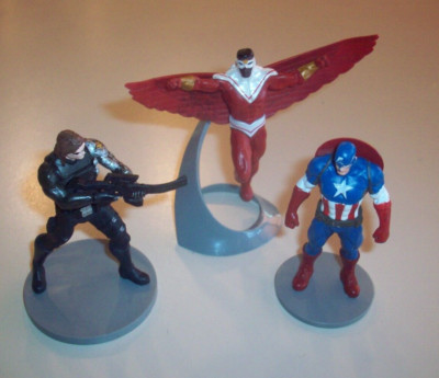 Disney Marvel PVC Figure Set ~ Winter Soldier / Falcon / Captain ...