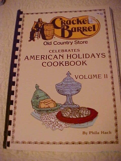 Cracker Barrel Old Country Stores American Holidays Vol II Cookbook ...