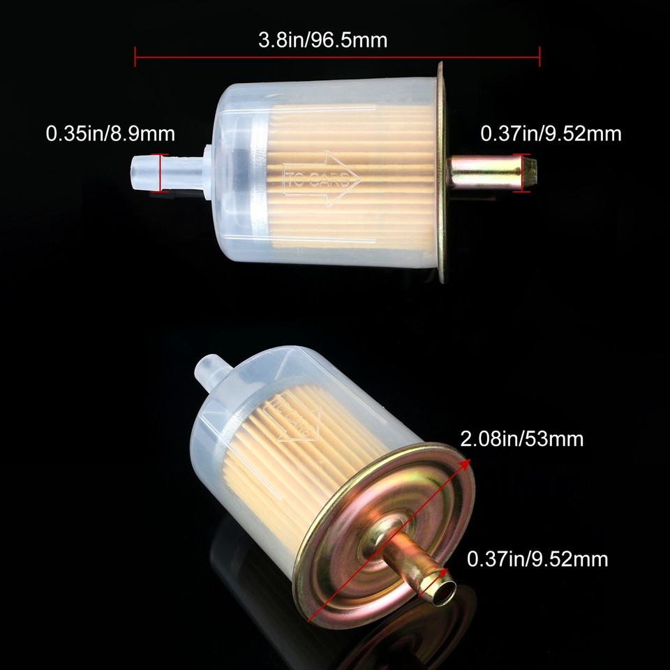 10PCS 5/16" Inline Fuel Filters - High Performance Gas Line Filters for ...