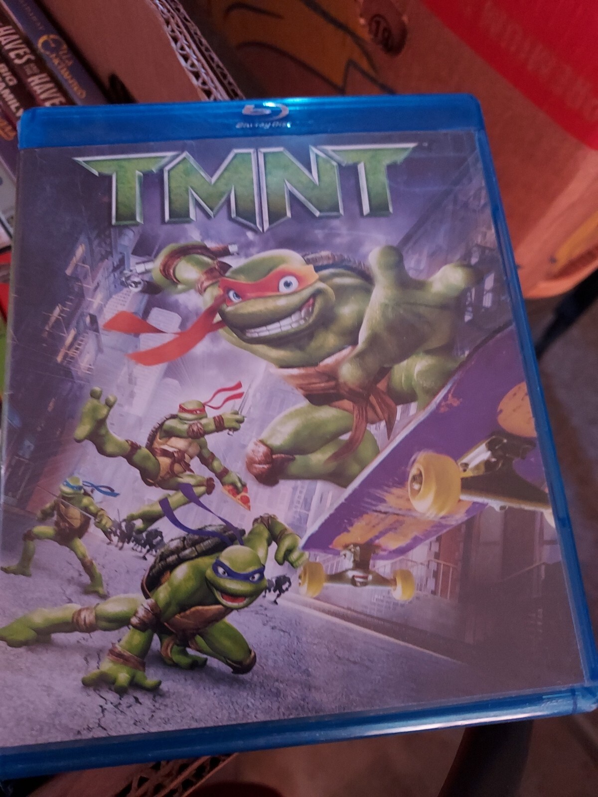 TMNT BLU RAY DISC MOVIE Chris Evans Patrick Stewart Teenage Mutant ...