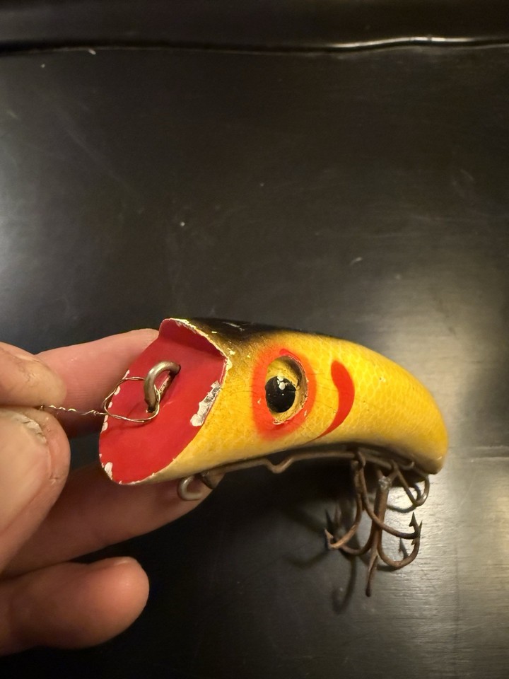 Nelson Salmon Plug Glass Eyes 5” Red Grill | eBay