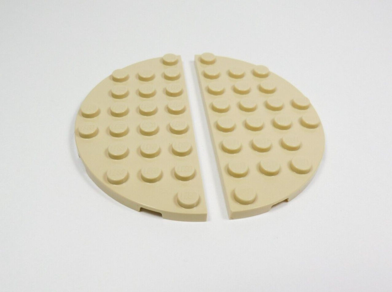 LEGO Lot of 2 Tan 4x8 Half Round Plates F4 | eBay