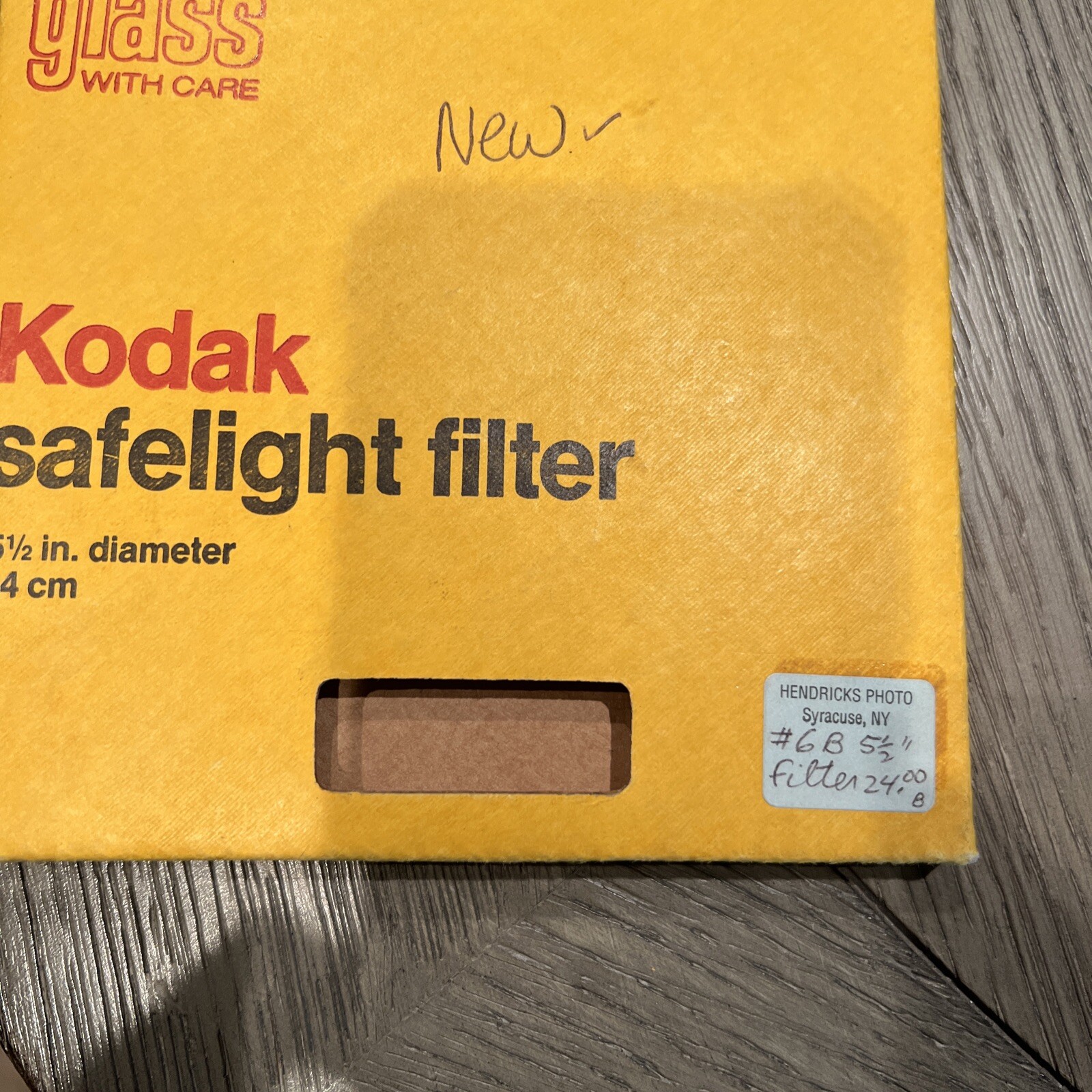 Kodak Safelight Filter Glass 5 1/2 Inch Diameter | eBay