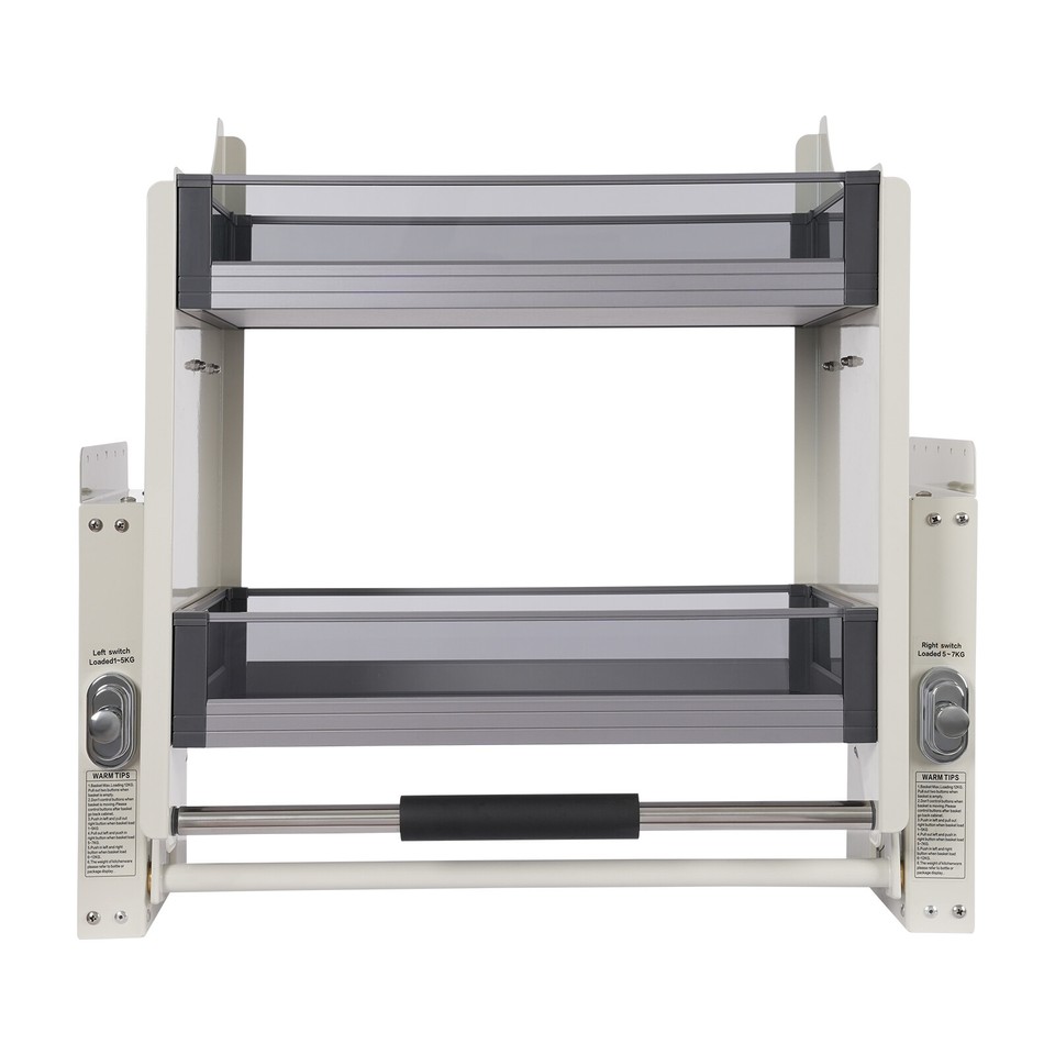 2-Tiers Kitchen Pull Down Shelf Upper Cabinet Pull Down Cabinet ...