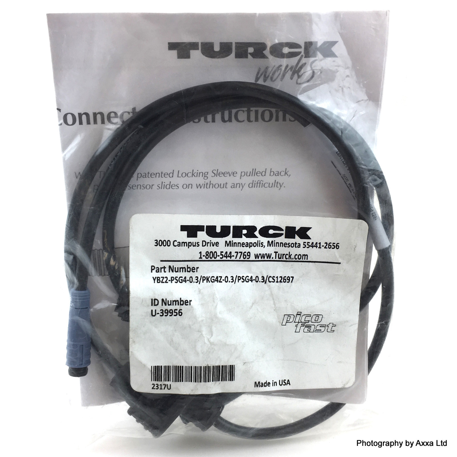 Cable U-39956 Turck YBZ2-PSG4-0.3/PKG4Z-0.3/PSG4-0.3/CS12697 for sale ...