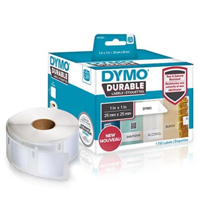 DYMO 1933083 DYMO LW DURABLE 1IN X 1IN WHITE POLY, 1700 LABELS | eBay