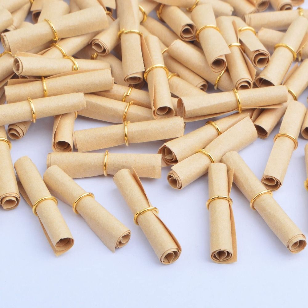 100pcs Mini Vintage Scrolls Paper Message Scrolls Paper Roll Party | eBay