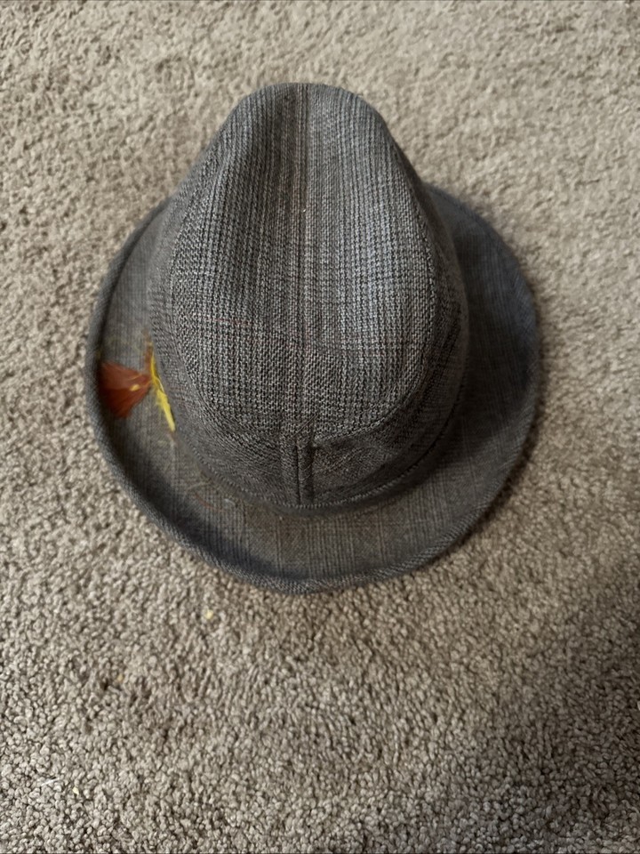 Dobbs Fifth Avenue Fedora Hat Light Grey / Light Brown Men's 7 1/8 ...