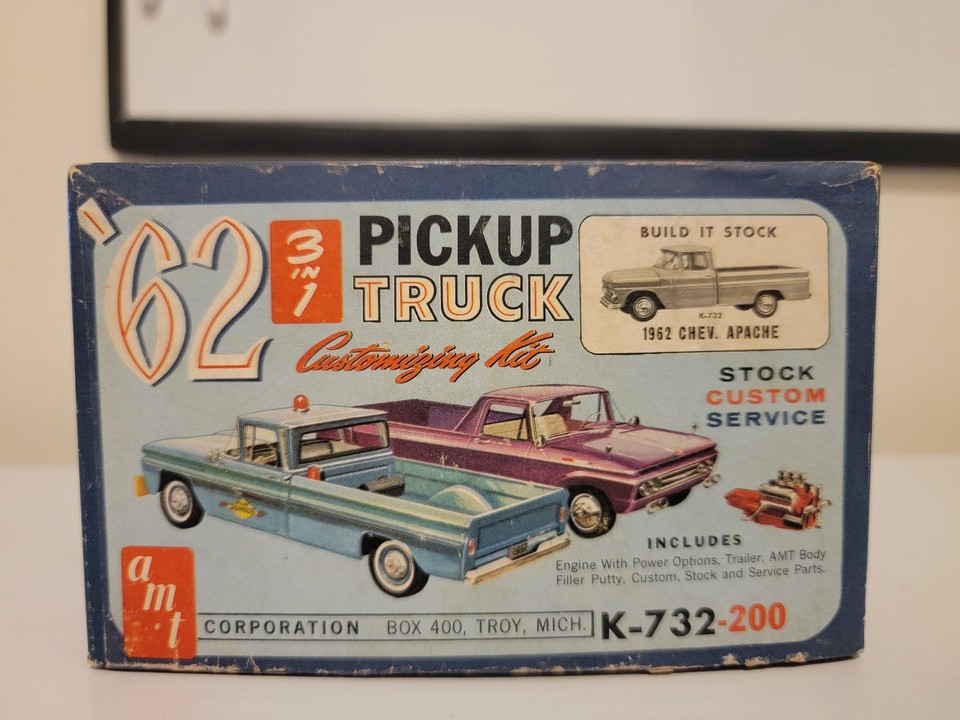 *Rare / Vintage* Original AMT '62 Chevy Apache Pickup (Empty) Box | eBay
