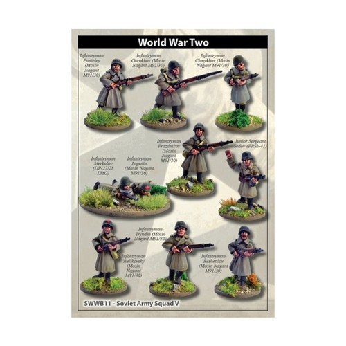 Artizan Designs WWII Soviet Mini 28mm Soviet Infantry Squad V Pack New ...