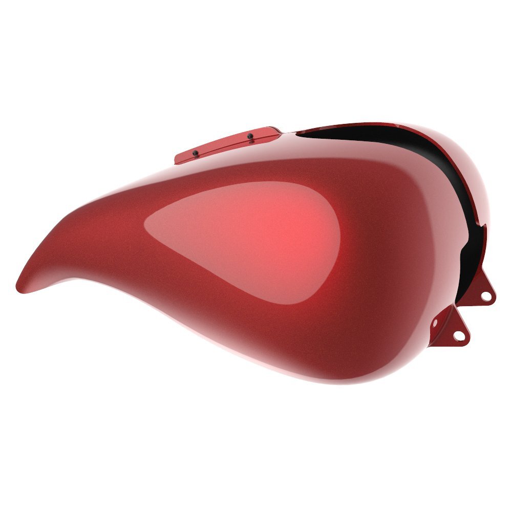 Advanblack Ember Red Sunglo Stretched Tank Cover For Harley Street Road ...