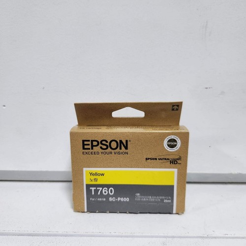 Epson T760 760 UltraChrome Yellow Ink Cartridge C13T760400 For ...