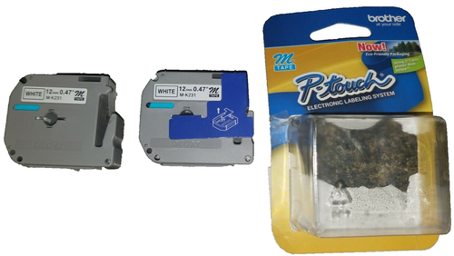 Brother Genuine P-Touch M-2312PK Tape, 2 Pack - FREE SHIPPING!!! | eBay