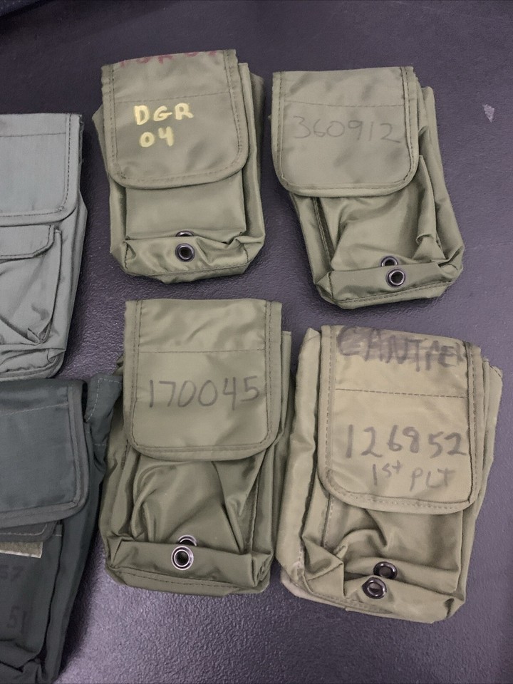 USGI Military Surplus ALICE OD Green Radio & GPS Pouch Used Lot of 10 ...