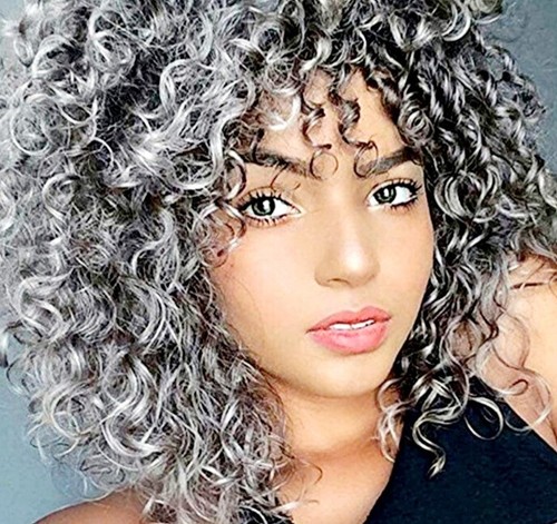 10 inch Deep Wave 100% Human Hair Tangle free Color #51 salt &pepper ...