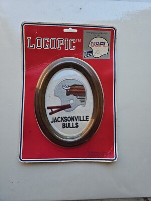 Vintage USFL Jacksonville Bulls Football Patch Framed New | eBay