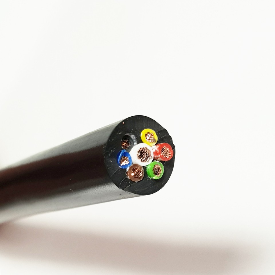 7 Core Multi Core 12N Towing Trailer Cable Caravan Auto Marine 12V - 16 ...