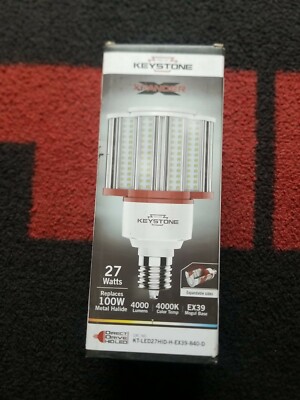 KT-LED27HID-H-EX39-840-D Keystone HID Rotatable Mogul EX39 LED Lamp 3x ...