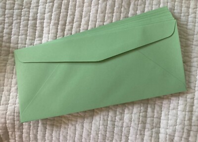 375 Pack #10 Green Colored Envelopes Bulk - Gummed Seal Letter Size for ...