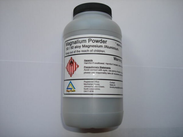 Magnalium Powder 450 Grams 50-50 Aloy Magnesuim / Aluminium Approx 350 ...