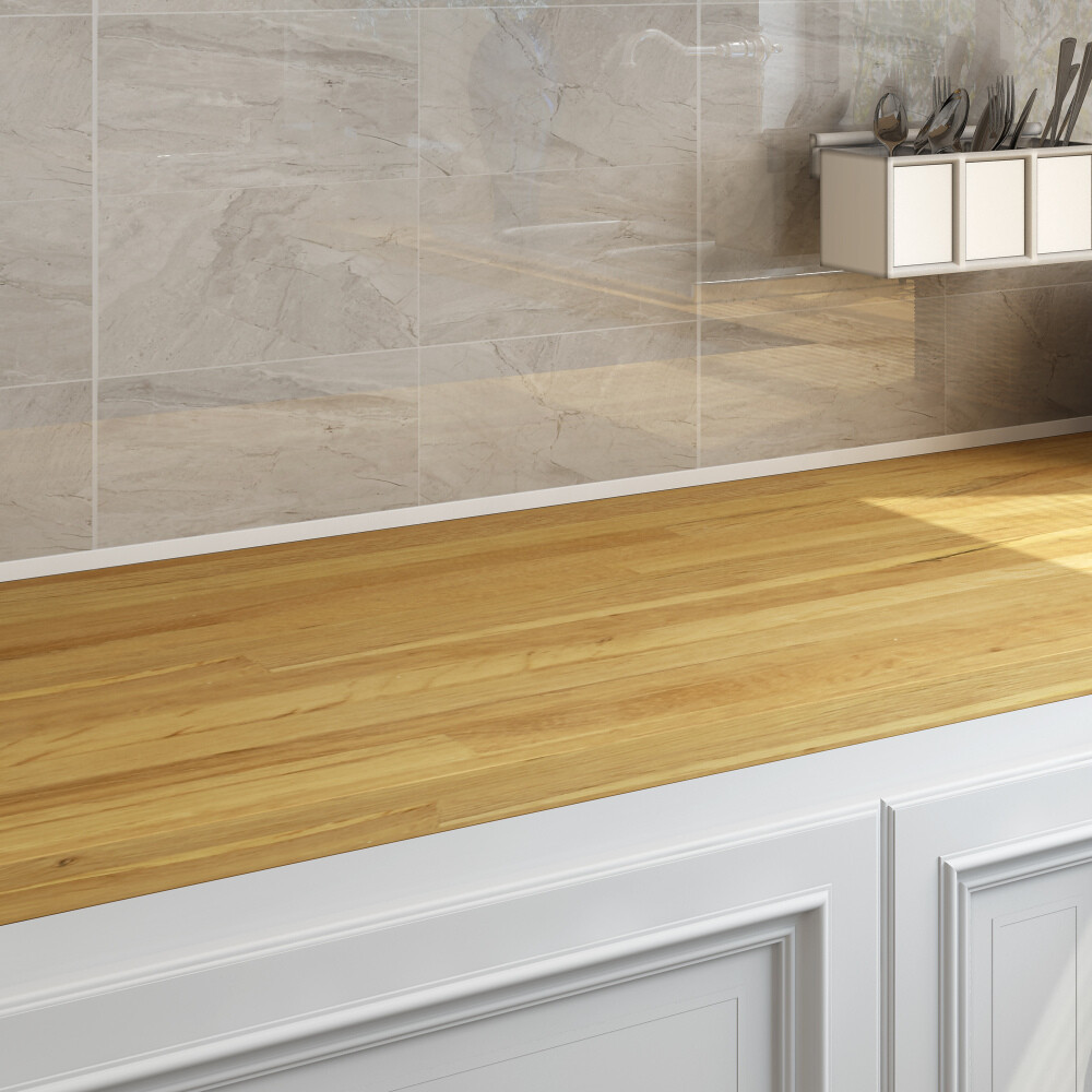 Solid Oak Wood Kitchen Worktop Desktop Countertop Workstation Unoiled ...