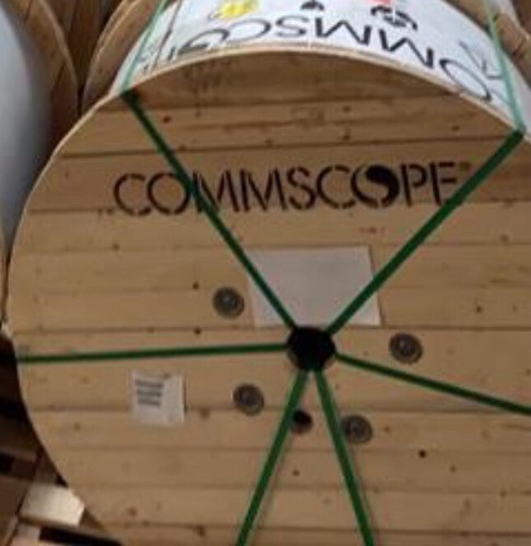 COMMSCOPE 1 Count Strand Singlemode Flat Drop Fiber Optic Cable ADSS ...