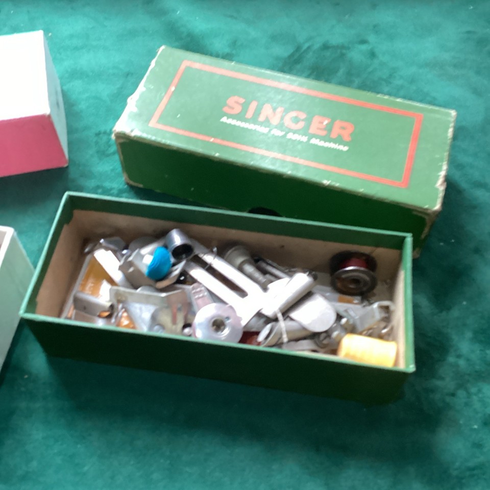 Singer 201K Sewing Machine Accessories Box And Others Joblot Of Spares ...