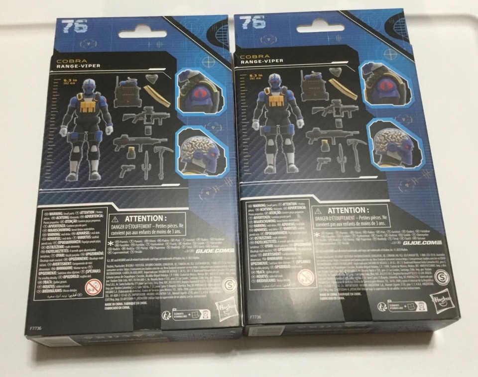 Lot of 2 GI Joe Classified #76 Cobra Range Viper New Free Shipping | eBay