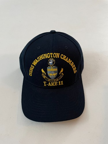 The Corps USNS Washington Chambers T-AKE 11 Blue Baseball Cap One Size ...
