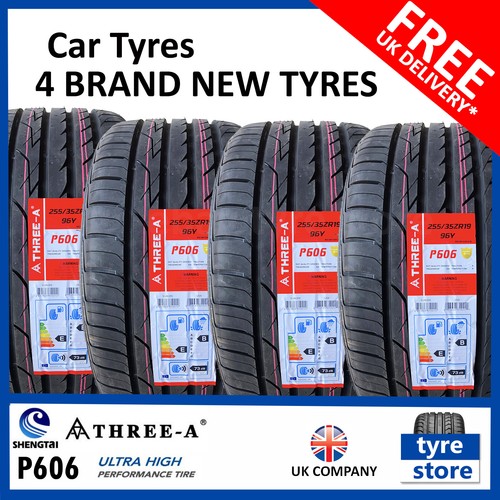 4X New 255 35 19 THREE-A P606 96Y XL 255/35ZR19 2553519 *B WET GRIP* (4 TYRES) | eBay