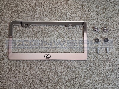 Lexus logo Chrome Stainless Steel US/Canada License Plate Frame | eBay