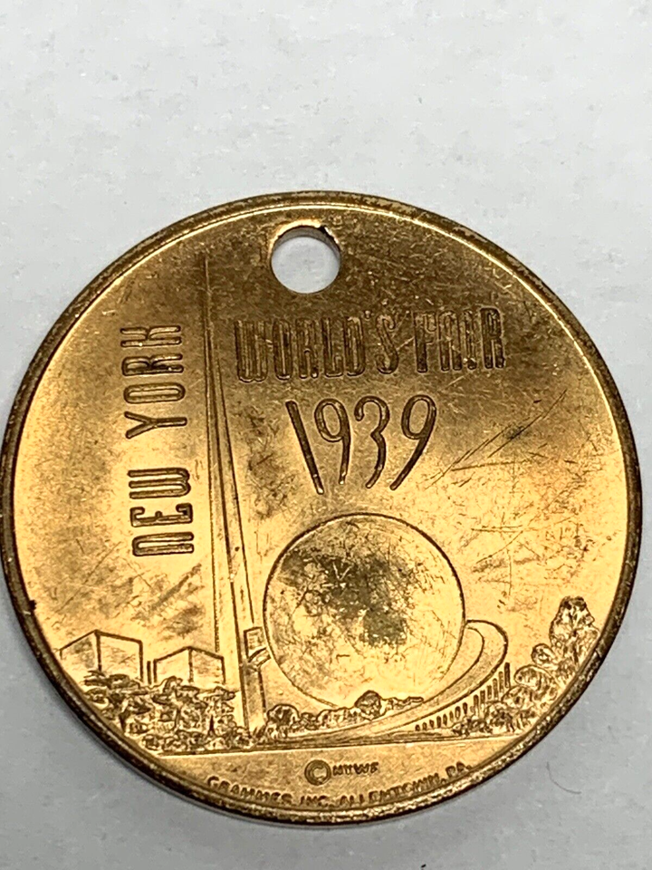 1939 New York World's Fair Lot of Tokens & Charm = See List Below | eBay