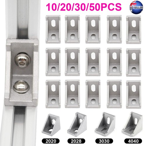 4040 3030 2020 Angle Bracket Corner Right L Shape Brace Aluminum ...