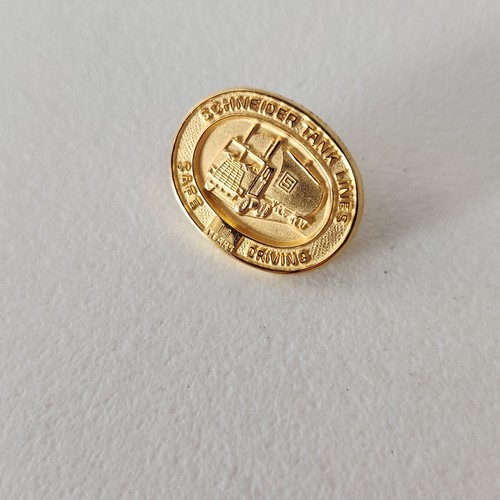 Vintage 14 Year Schneider Tank Lines Lapel Pin Semi Tanker Safe Driving ...