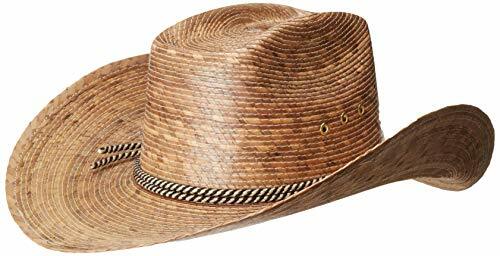 Mexican Palm Leaf Straw 8 Second COWBOY Wide Brim Hat, DARK Tan ...