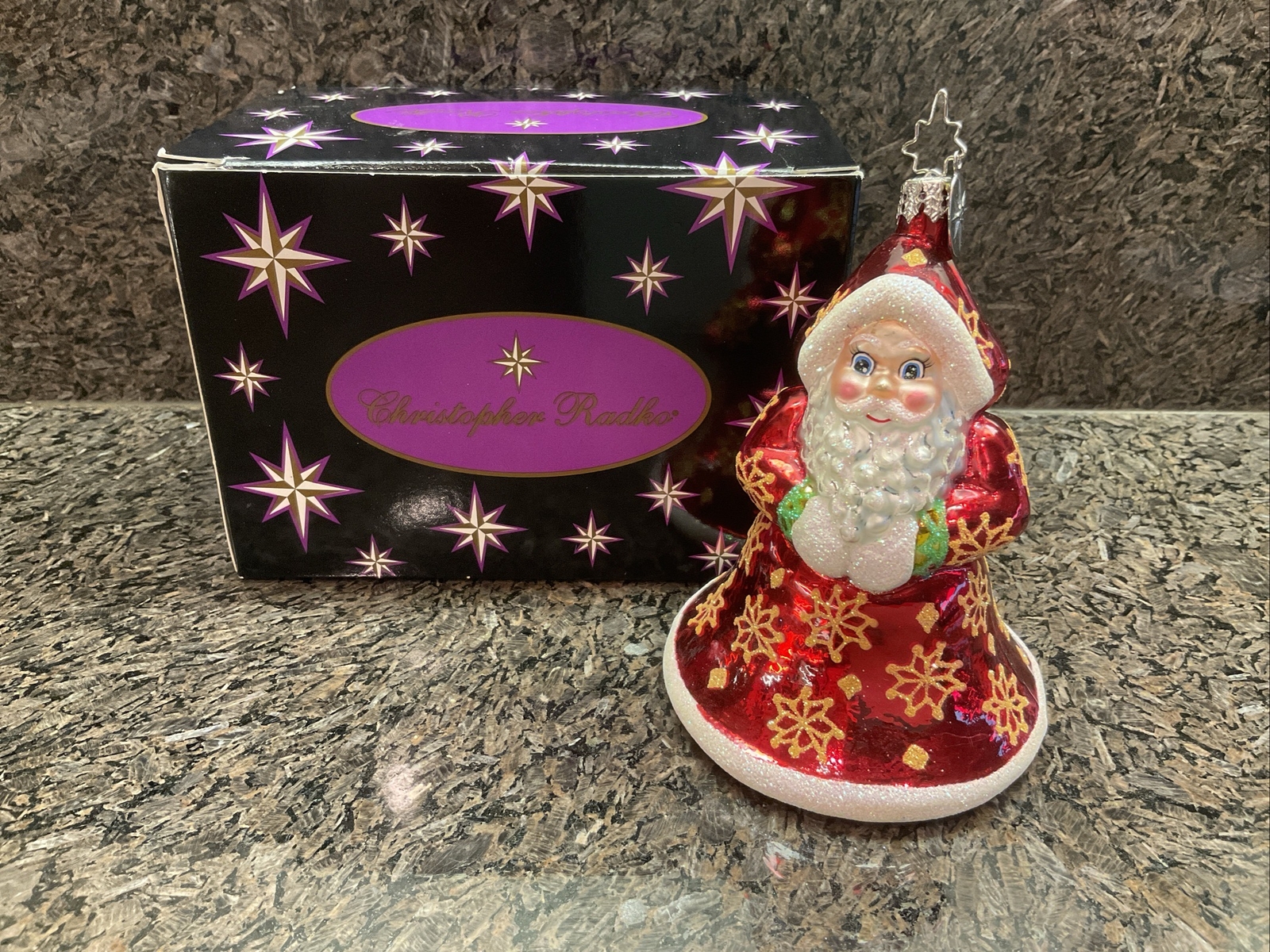 Christopher Radko Christmas Clapper 20th Anniversary Bell Ornament EUC ...