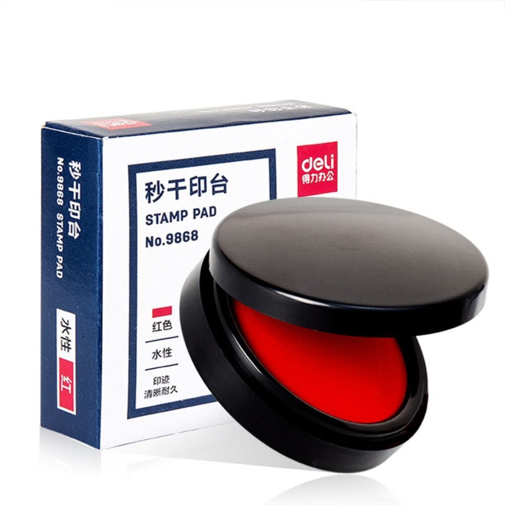 Sponge Fingerprint Inkpad Thumbprint Red Stamp Pad Finger Ink Pad ...