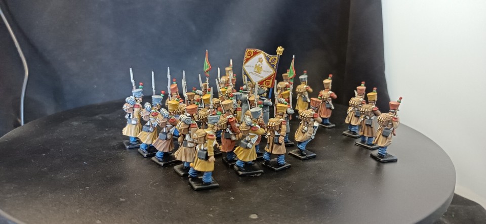 28mm Napoleonic War French Imperial Middle Guard Fusilier Chasseur Regt ...