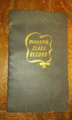 Vintage Modern Class Record - 1939 Ledger | eBay