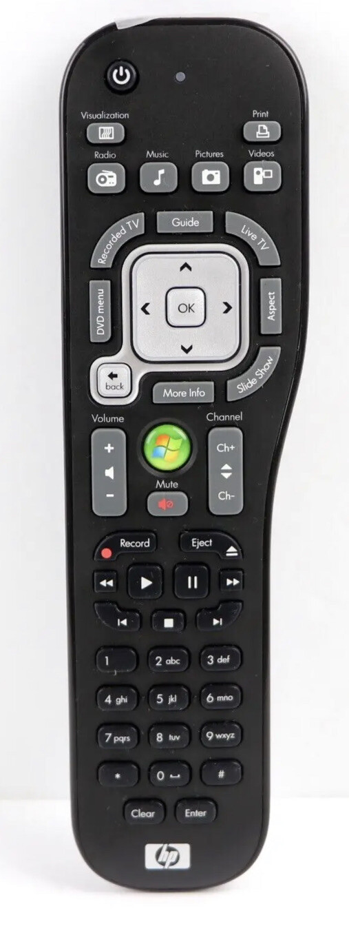 OEM HP Rc6 IR MCE Media Center Remote Control for Microsoft Windows XP ...