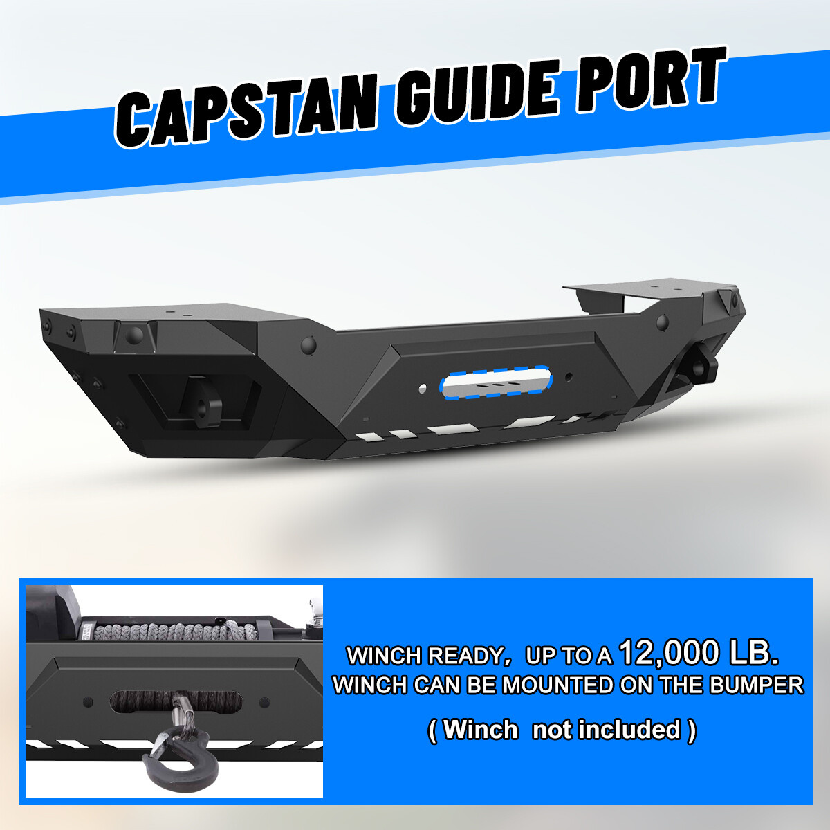 For 2021 2022 2023 Ford Bronco 4 in 1 Modular Front Bumper Side Wing ...