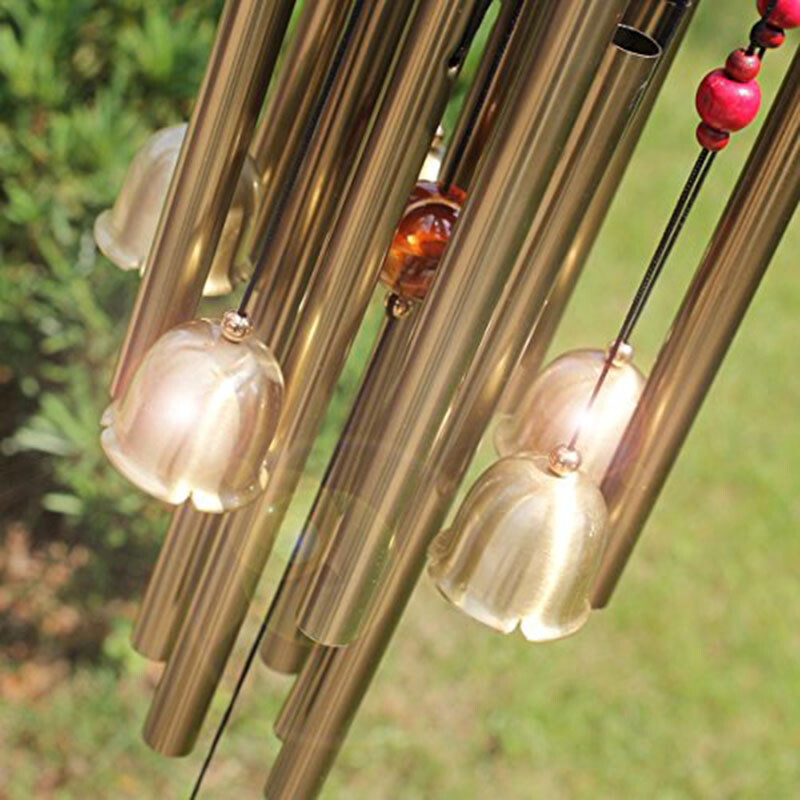 Large Wind Chimes 10 Tube 5 Bells Metal Church Bell Outdoor Garden ...