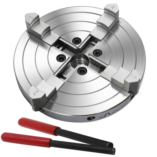 Wood Lathe Chuck 6 inch 4 Jaws Self-Centering Lathe Chucks Thread 1 x ...