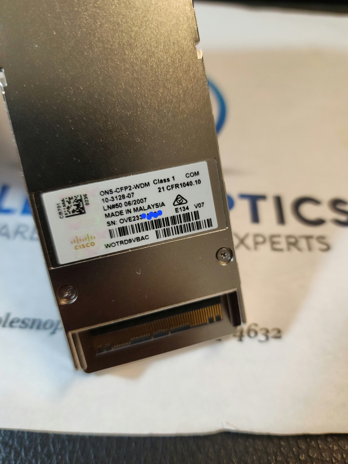 Cisco Ons-cfp2-wdm 100g Qpsk/200g 10-3128-05 WDM Cfp2 Pluggable HSS for ...