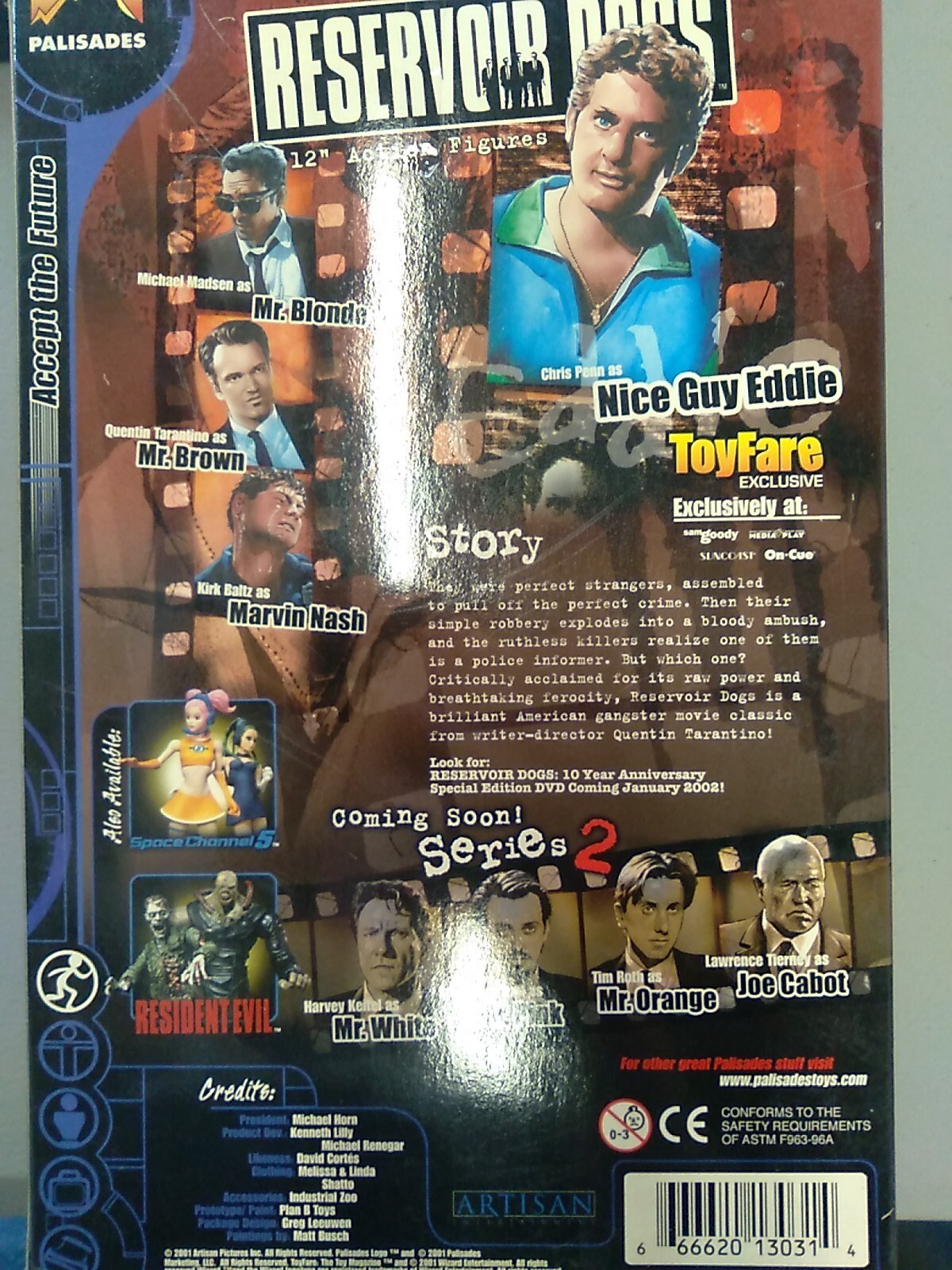 Reservoir Dogs by Palisades Original 12" Action Figure Nice Guy Eddie ...