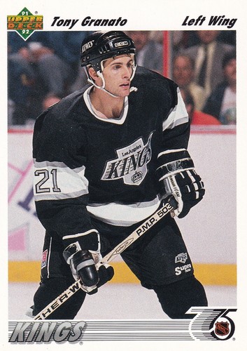 1991-92 Upper Deck #172 Tony Granato- Los Angeles + (Yes 4 Free Mystery ...